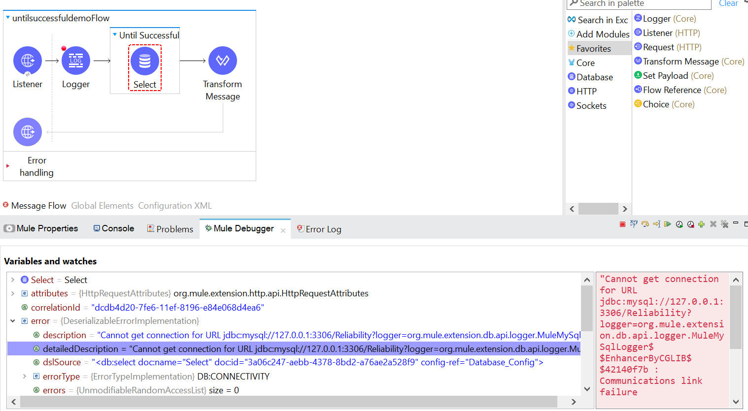 Reliability pattern using queues and scopes