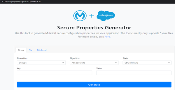 Secure Properties Using Mule4