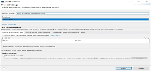 Error handling in MuleSoft