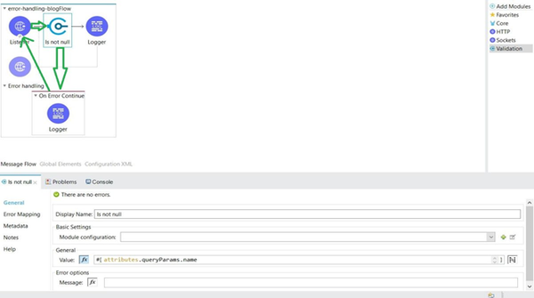 Error handling in MuleSoft